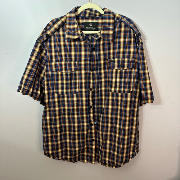 Rocawear | Shirts | Mens 4xb Rocawear Button Down Shirt With Short ...